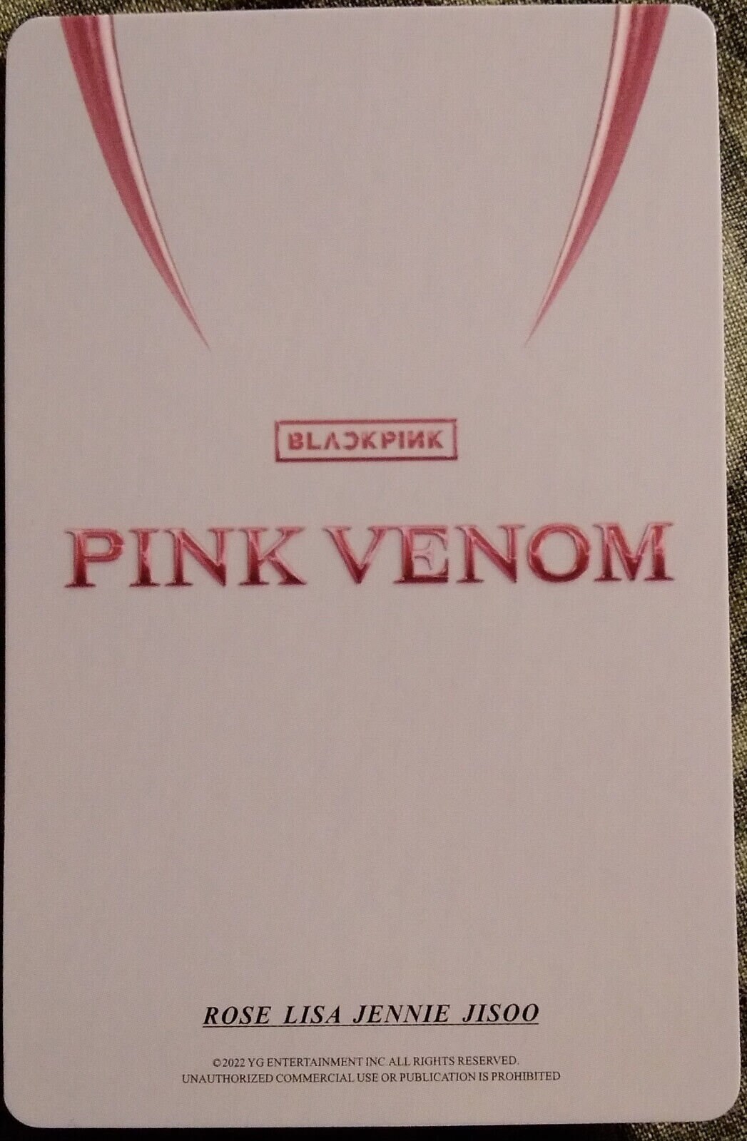 Photocard Au Choix BLACKPINK Pink Venom Jennie - Etsy
