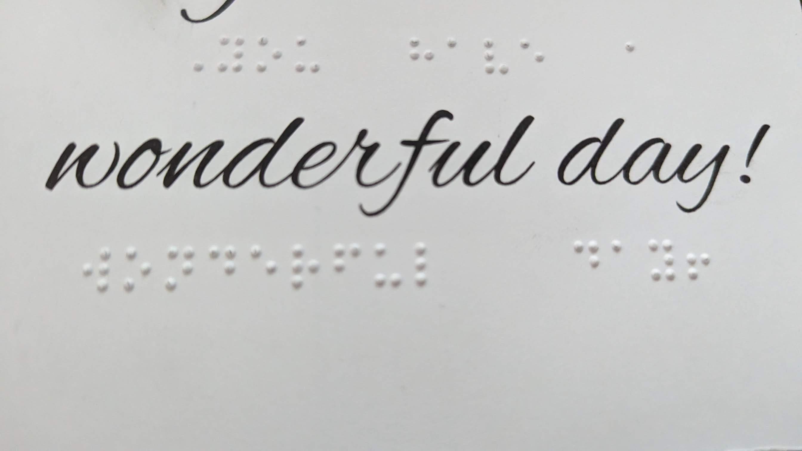 Personalized Braille Letter Note to Friend Birthday Greeting - Etsy