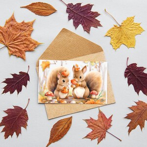 Fall Animals Clipart Turkey Fox Deer Squirrel Hedgehog Autumn Creatures ...
