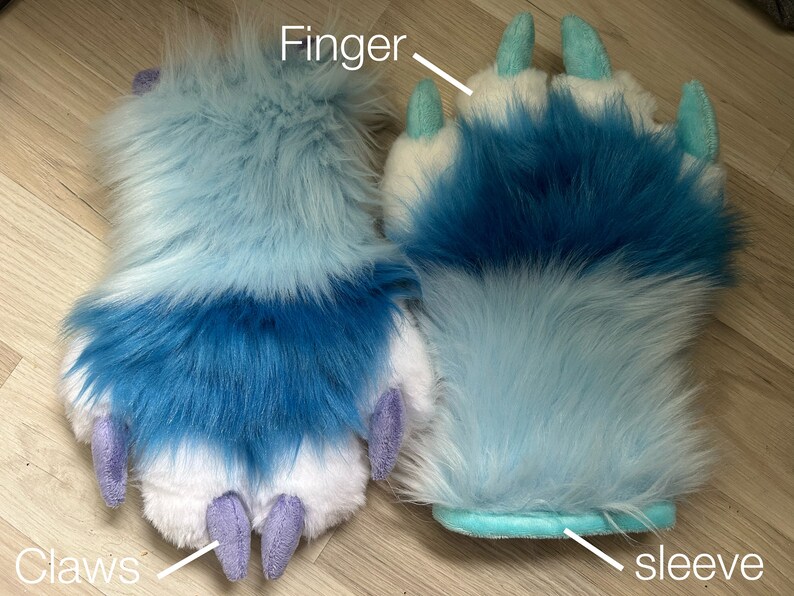 FAUX FUR Fursuit HANDPAWS (please Read the Description Before Buying ...