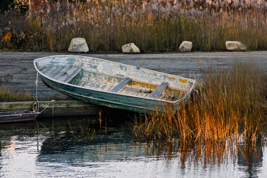 Osterville, Cotuit River Boat, Fall, Sea Grass, Fog, Aluminum Boat ...