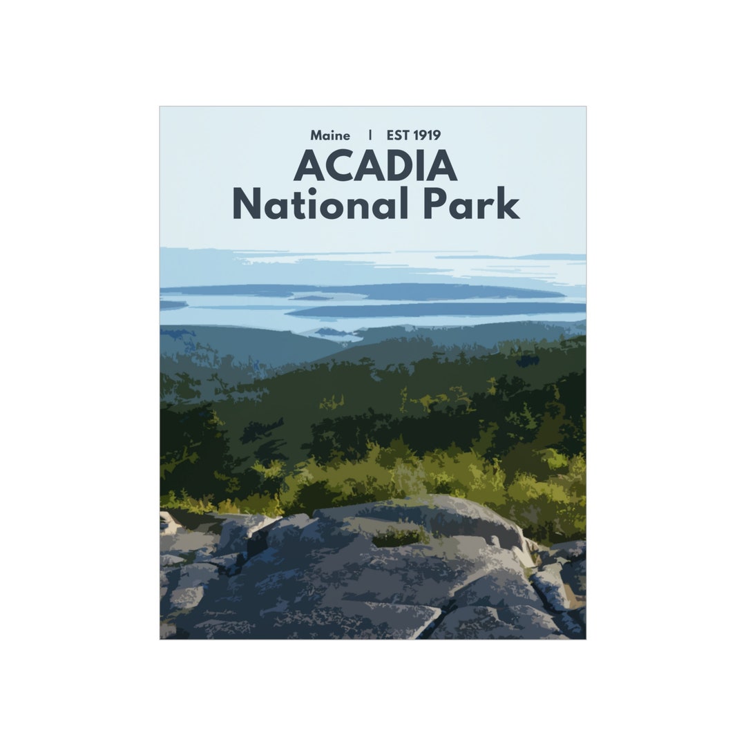 Acadia National Park Poster - Etsy