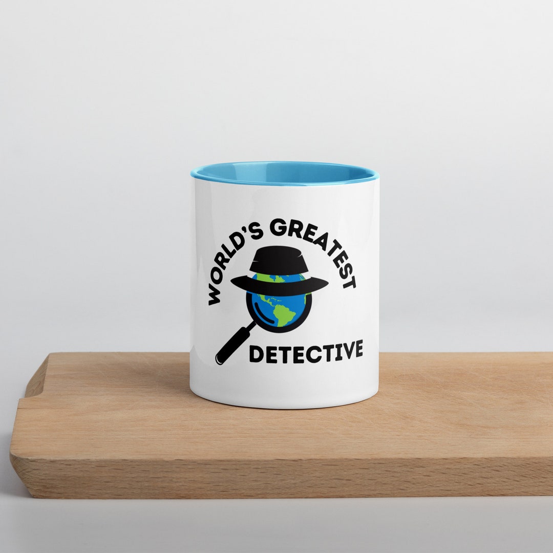 World's Greatest Detective Mug With Color Inside - Etsy
