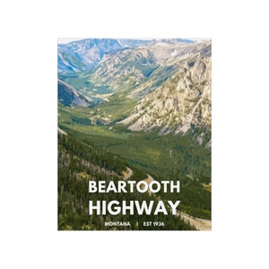 Beartooth Highway Poster Majestic Mountain Drive - Etsy