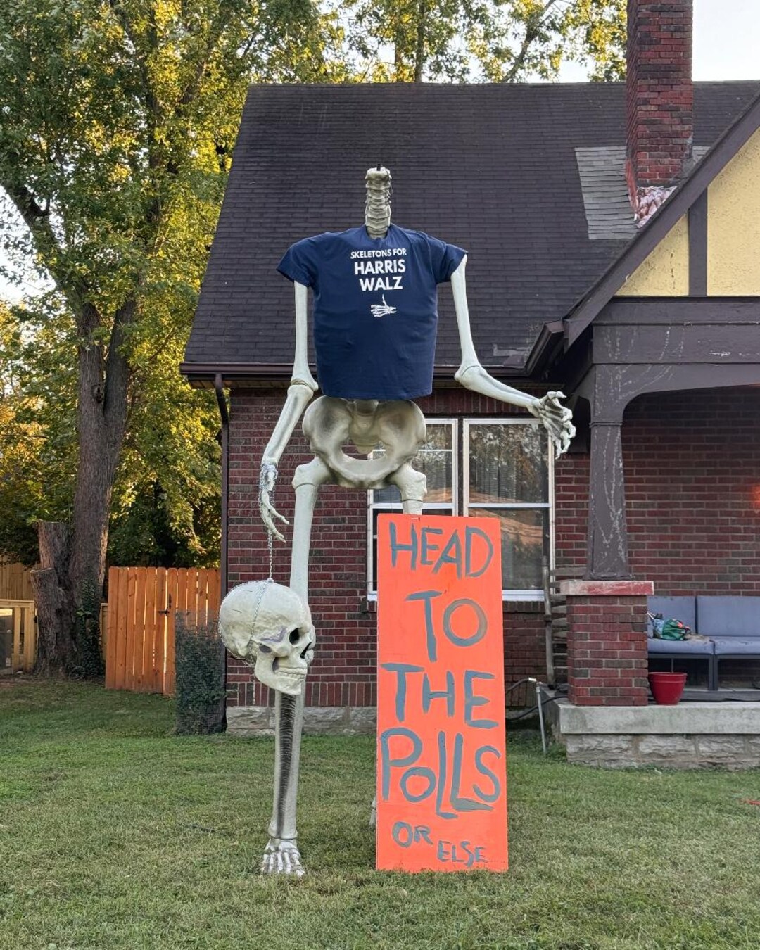 Skeletons for Harris Walz, Giant 12-foot Skeleton Costume Shirt 5XL - Etsy