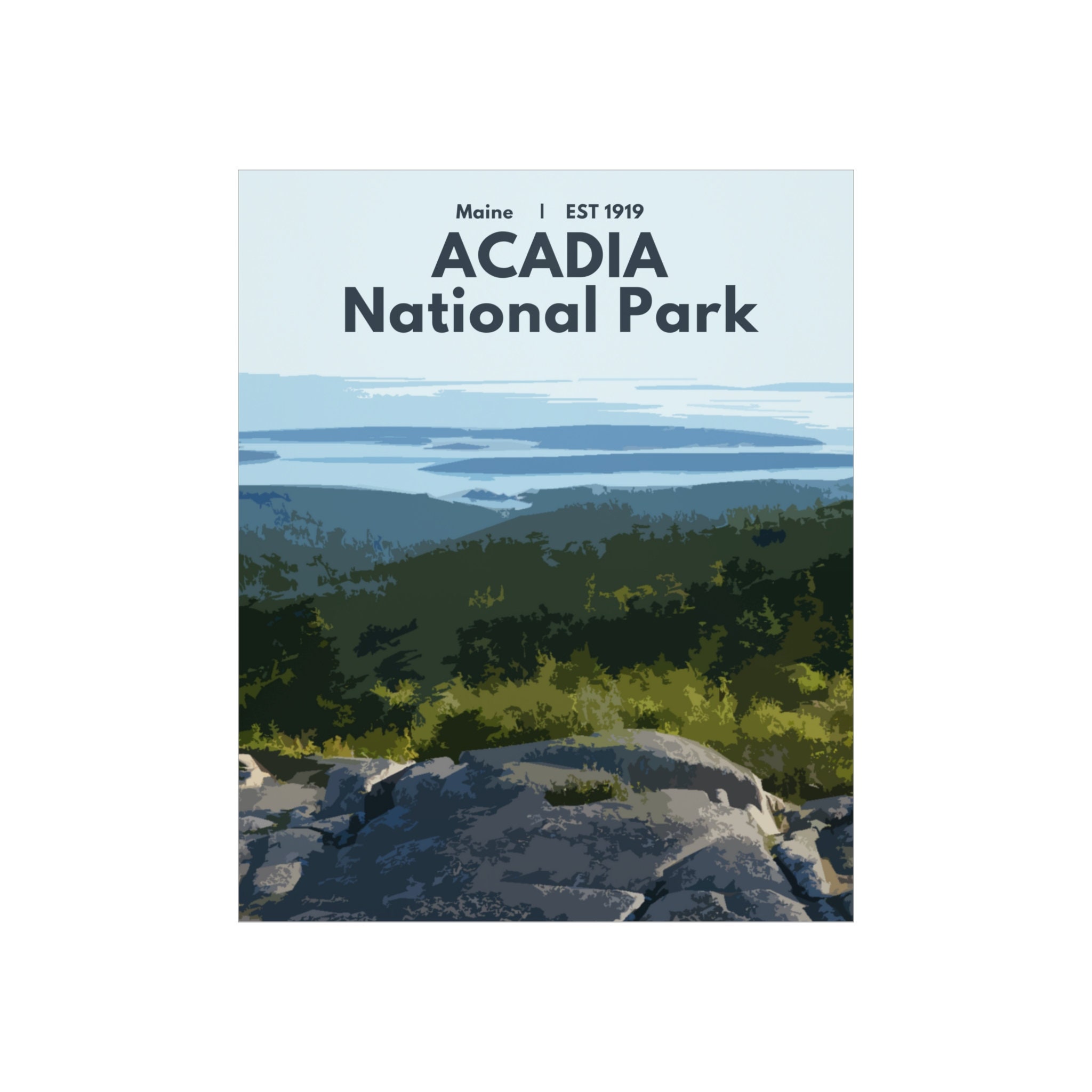 Acadia National Park Poster - Etsy
