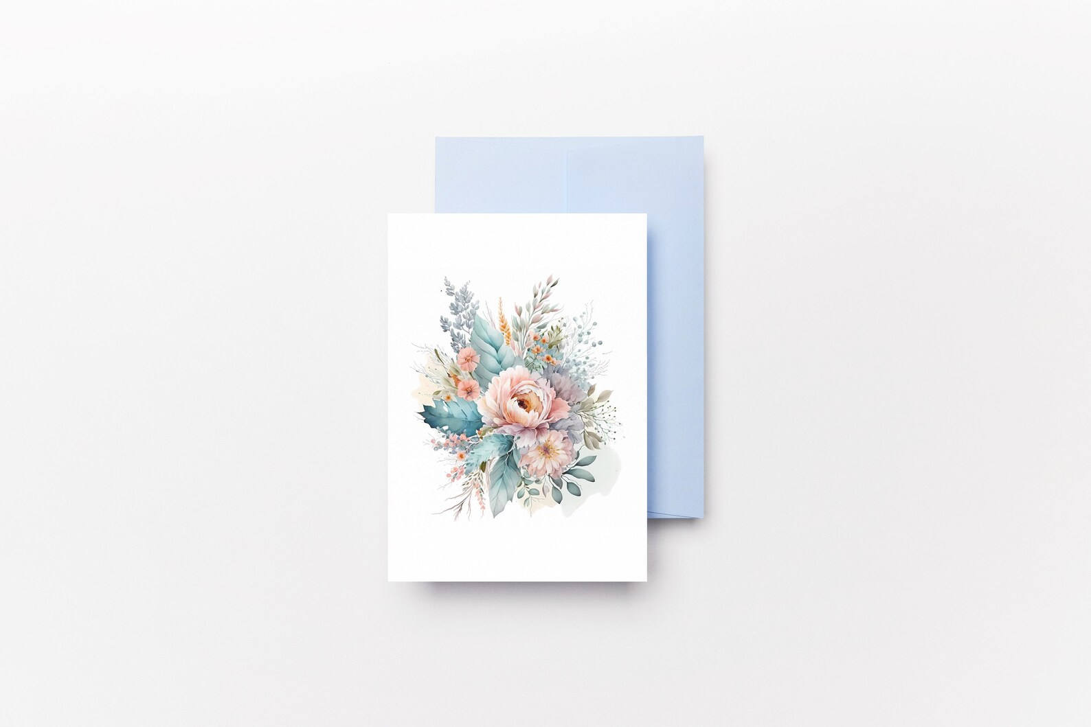 20 Pastel Flowers PNG & SVG, Watercolor Floral Bouquets, Wild Flowers ...