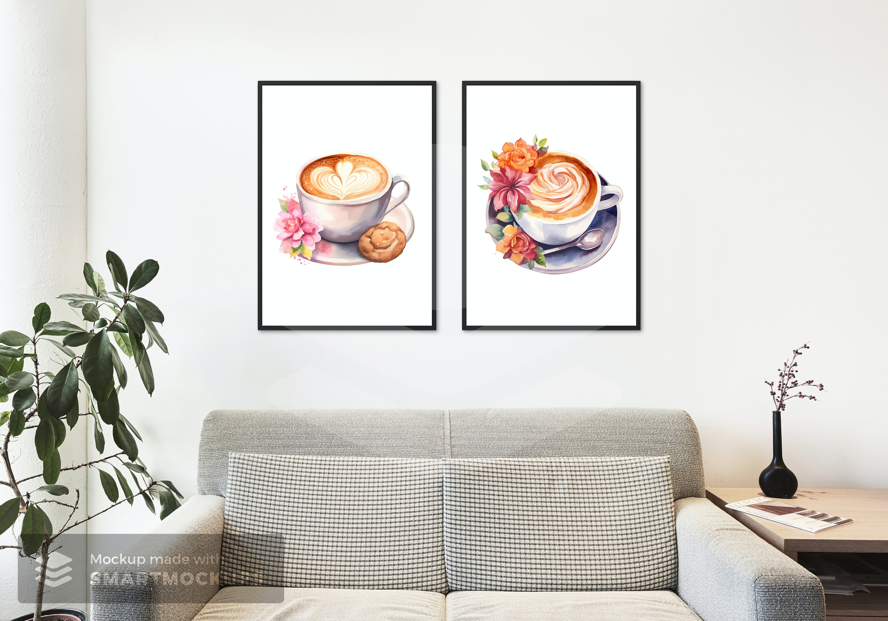 Watercolor Coffee Clip Art PNG & SVG Coffee Cup Clipart - Etsy