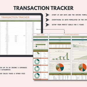 Business Spreadsheet Finance Bundle: Budget, Expense, Income, Profit ...