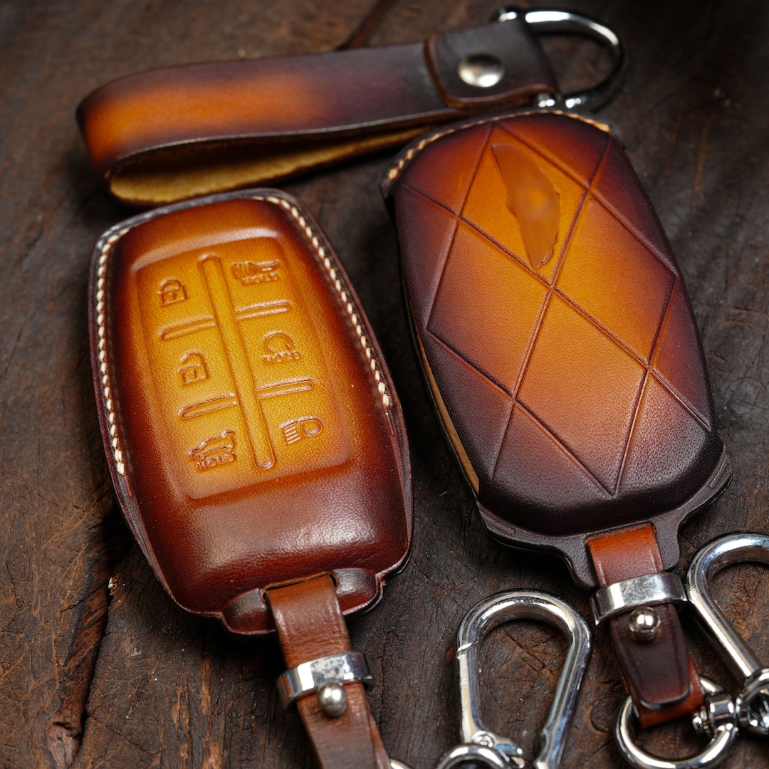 Genesis Key Fob Cover 2023-2024 Leather Case for GV90, G90, GV80, GV60 ...