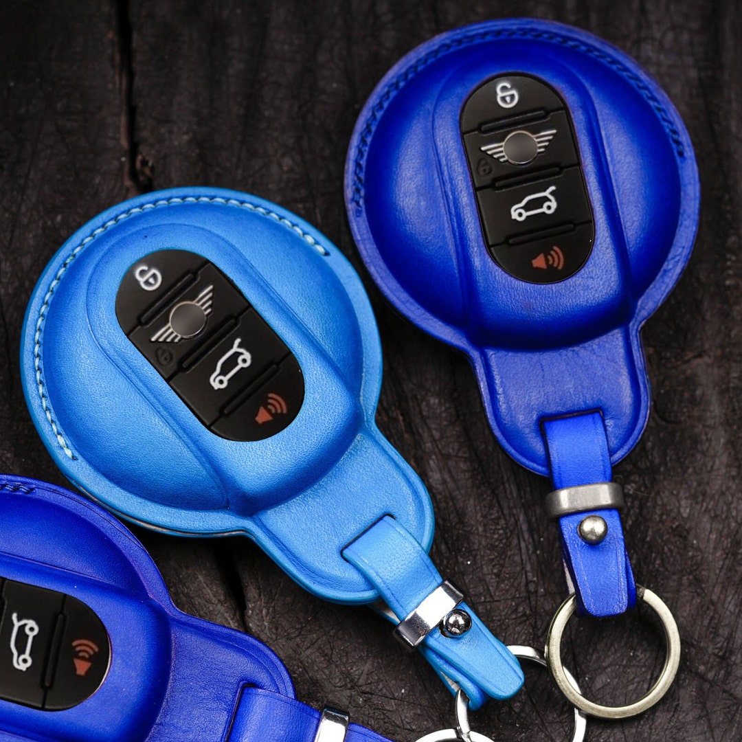 Leather Key Fob Cover for Mini F Series Clubman Countryman Mini Cooper ...