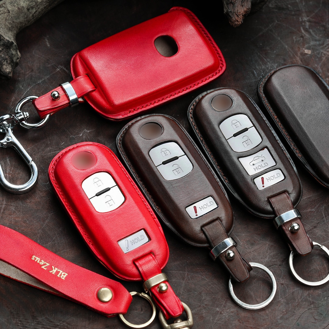 Mazda Key Fob Cover 2024 Leather Case for Cx-30, 3, Hatchback, 5, 6, CX ...