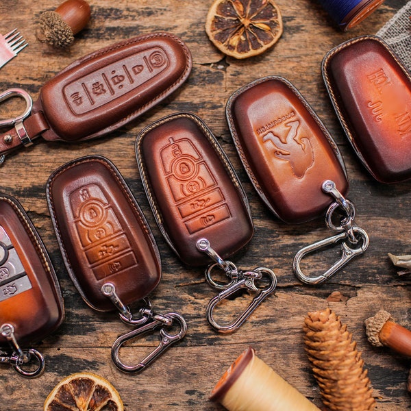 Leather Key Fob - Etsy