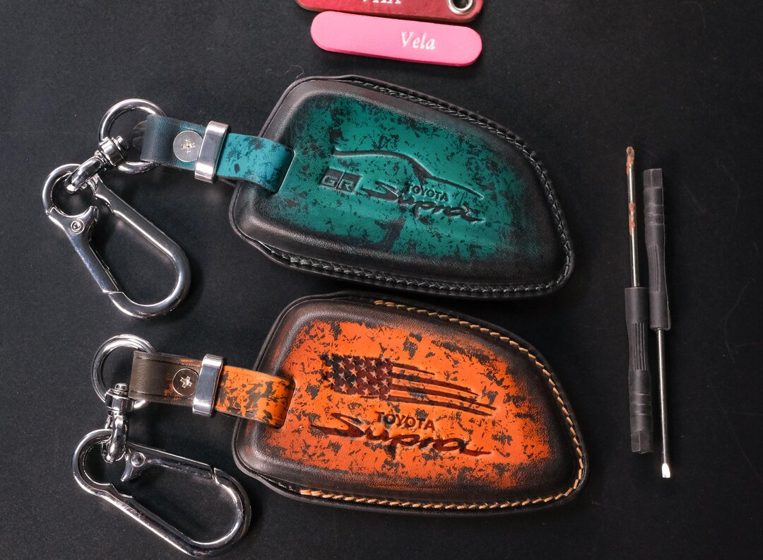 Toyota Supra GR Key Fob Cover | Handmade Leather Case for A90 A91 MK5 ...