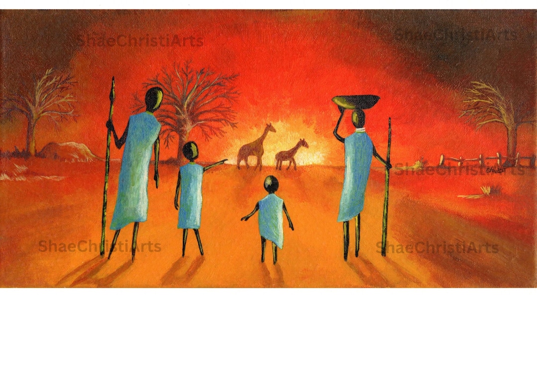 ART PRINT: the Villagers Silhouette Art Print Sunset - Etsy