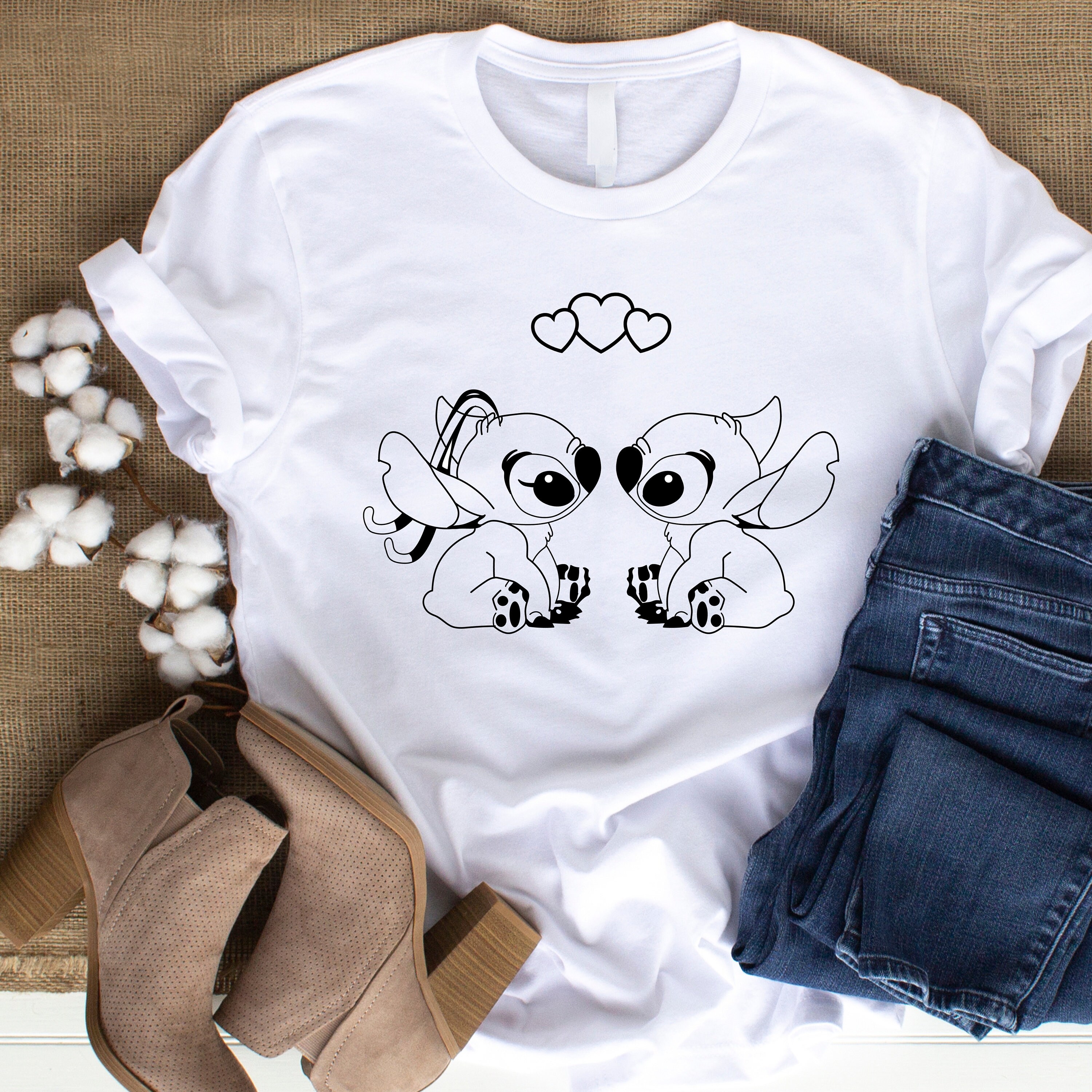 Angel and Stitch SVG Transparent Background, Angel SVG, Stitch Svg ...