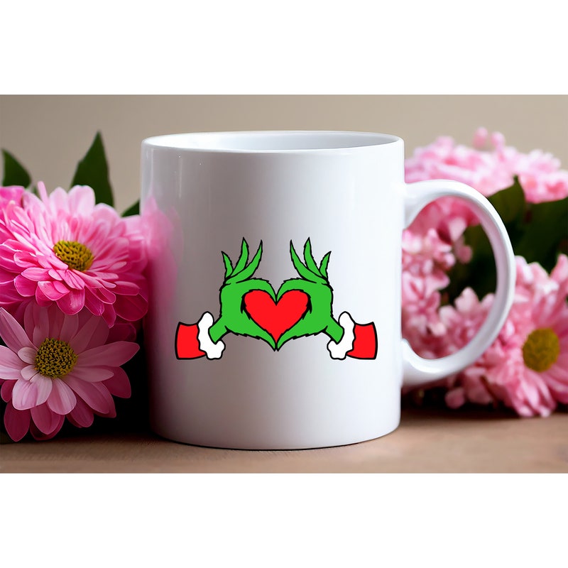Manos del corazón grinch - Etsy México