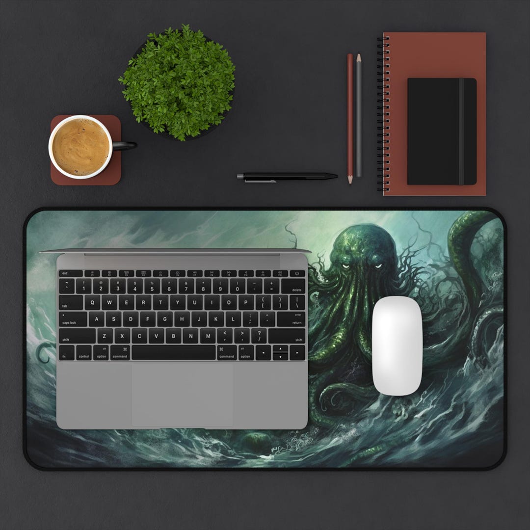Cthulhu Desk Mat, Cthulhu XL Mouse Pad, Lovecraft, RPG Desk Pad ...
