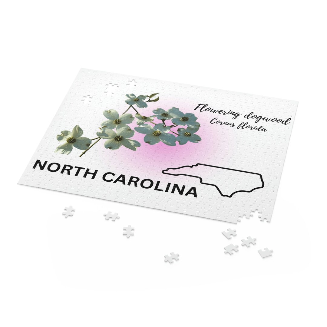 North Carolina State Flower Puzzle 120 252 500-piece - Etsy