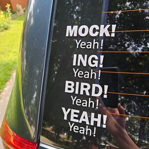 DUMB & DUMBER Inspired Bumper Sticker MOCKINGBIRD - Etsy