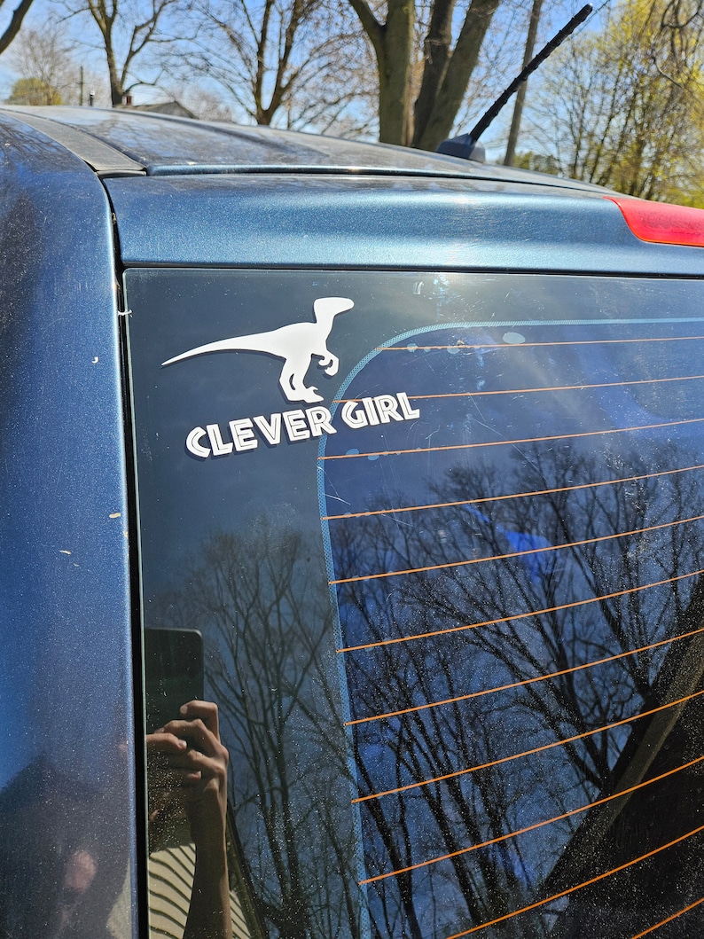 JURASSIC Park Inspired Car Decal- Clever Girl - Etsy