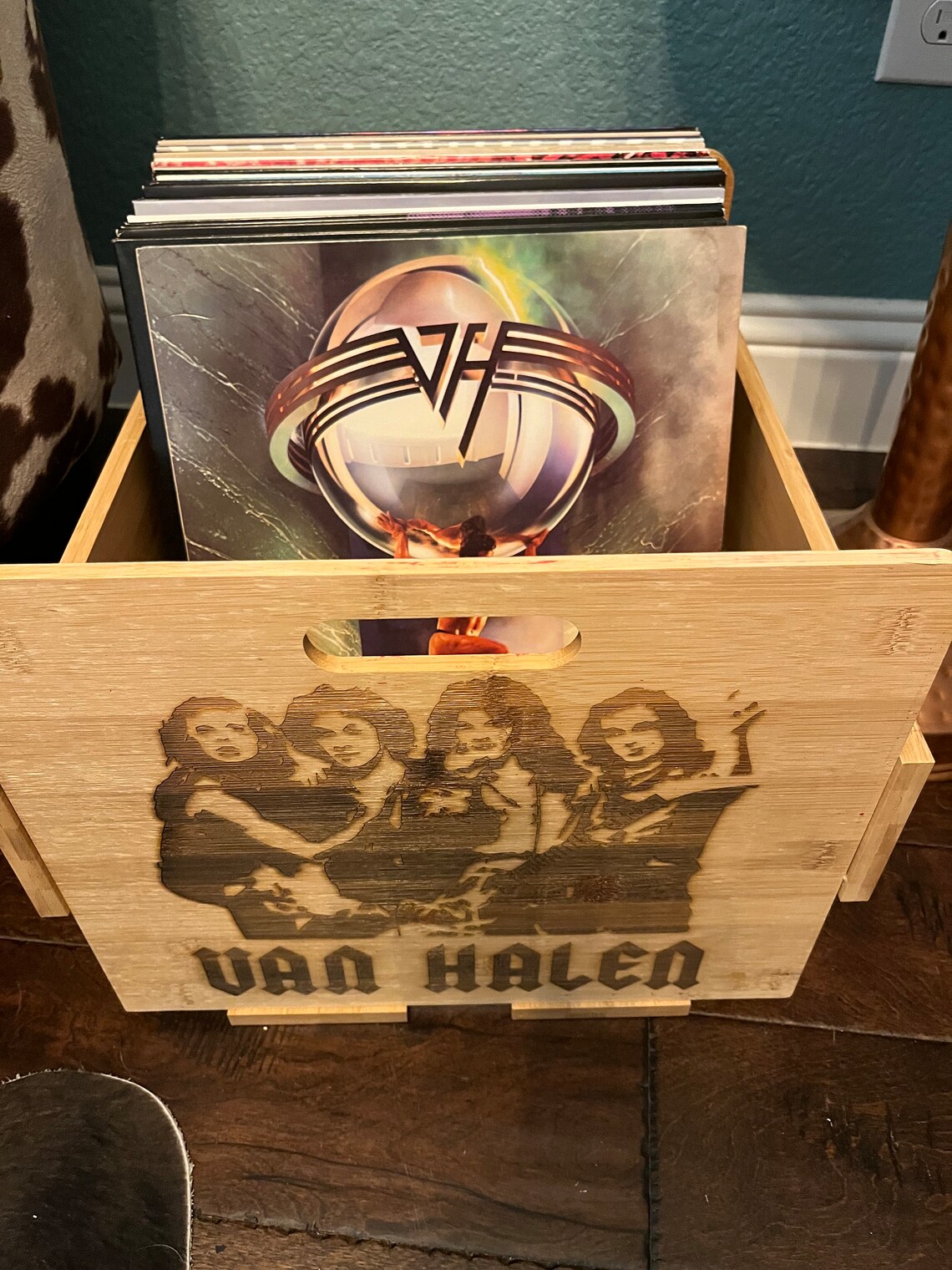 Van Halen Custom Vinyl LP Record Crate Great Father’s Day Gift - Etsy
