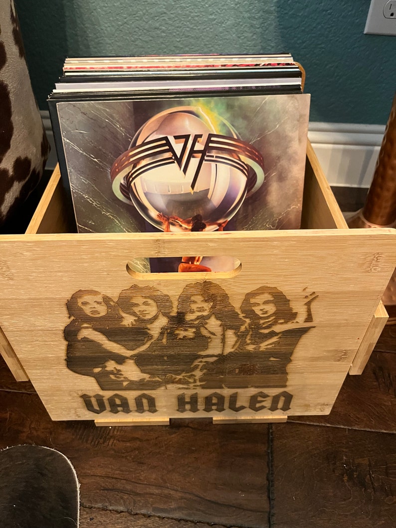 Van Halen Custom Vinyl LP Record Crate Great Father’s Day Gift - Etsy