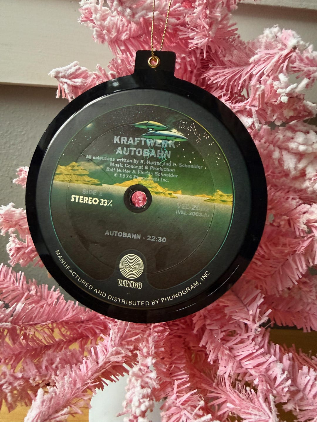 Kraftwerk - Autobahn Repurposed/upcycled Vinyl Record Christmas Tree ...