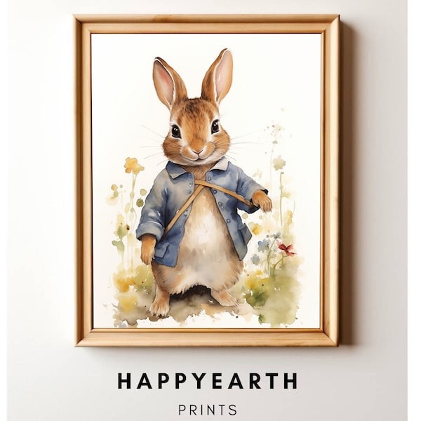 Bunny Rabbit Print - Etsy