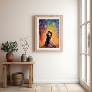 Valentines Day Wall Art Valentines Day Dancing Couple Decor Romantic ...