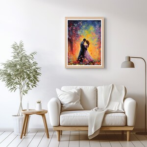 Valentines Day Wall Art Valentines Day Dancing Couple Decor Romantic ...