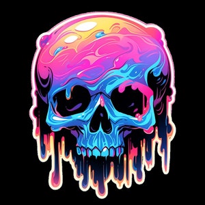 Acid Drip Holographic Pack | Clip Art | Printable Stickers | Hippie PNG ...