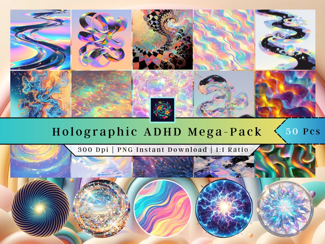 ADHD Sensory Pack | Clip Art | Printable Stickers | ADHD PNG | Sensory ...