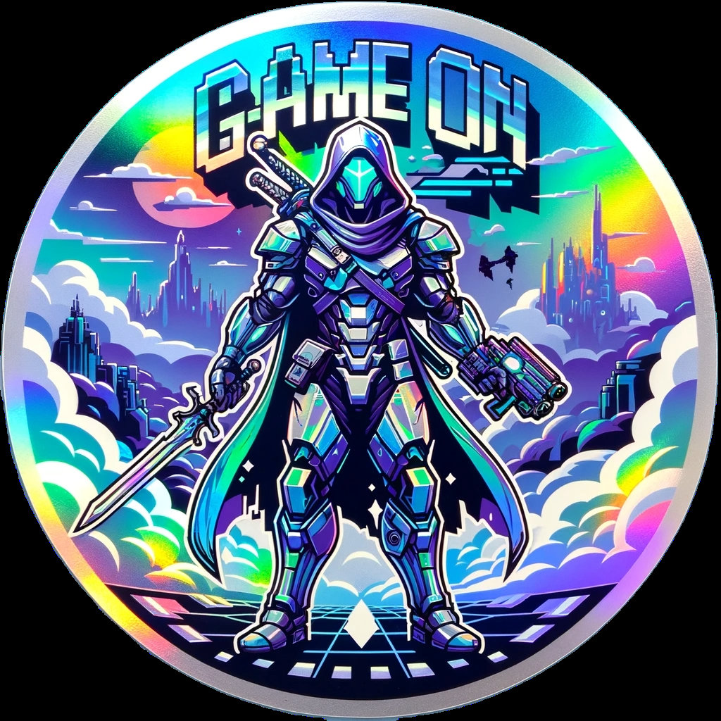 Video Game Holographic Pack | Clip Art | Printable Stickers | Game-on ...