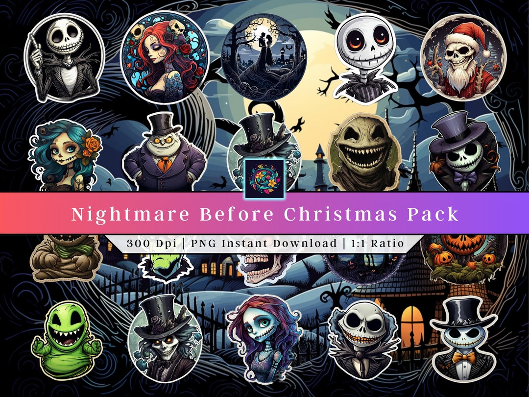 Halloween Nightmare Before Christmas Pack | Clip Art | Printable ...