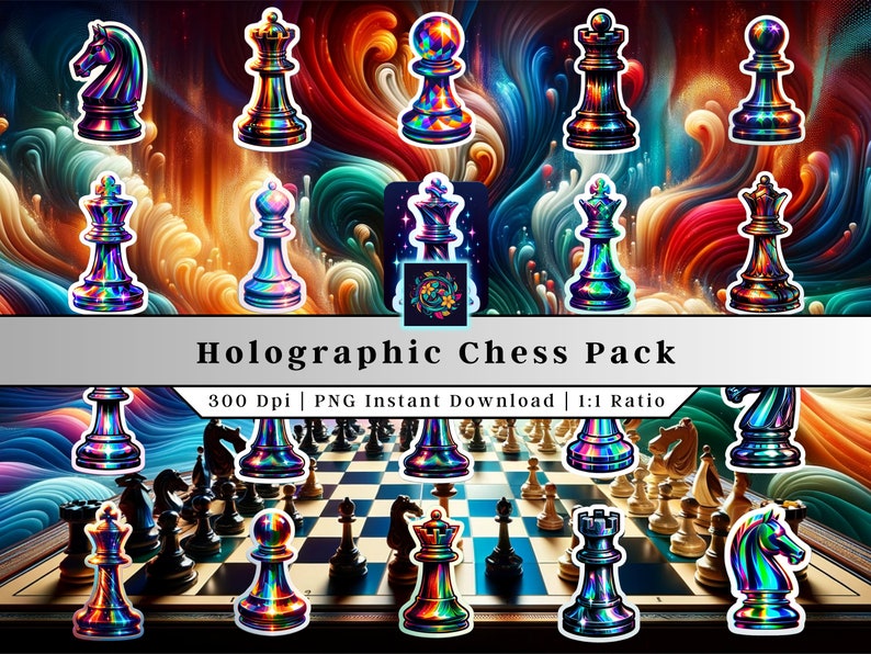 Chess Pack | Clip Art | Printable Stickers | Chess Stickers ...