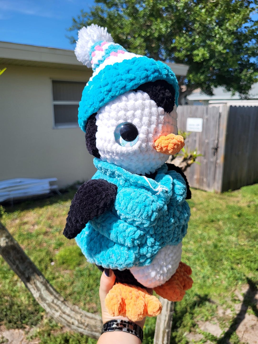 Handmade Crochet Puffer Jacket Penguin - Etsy