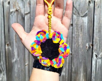 Crochet Sakura Flower Crochet Keychain Crochet Flower - Etsy