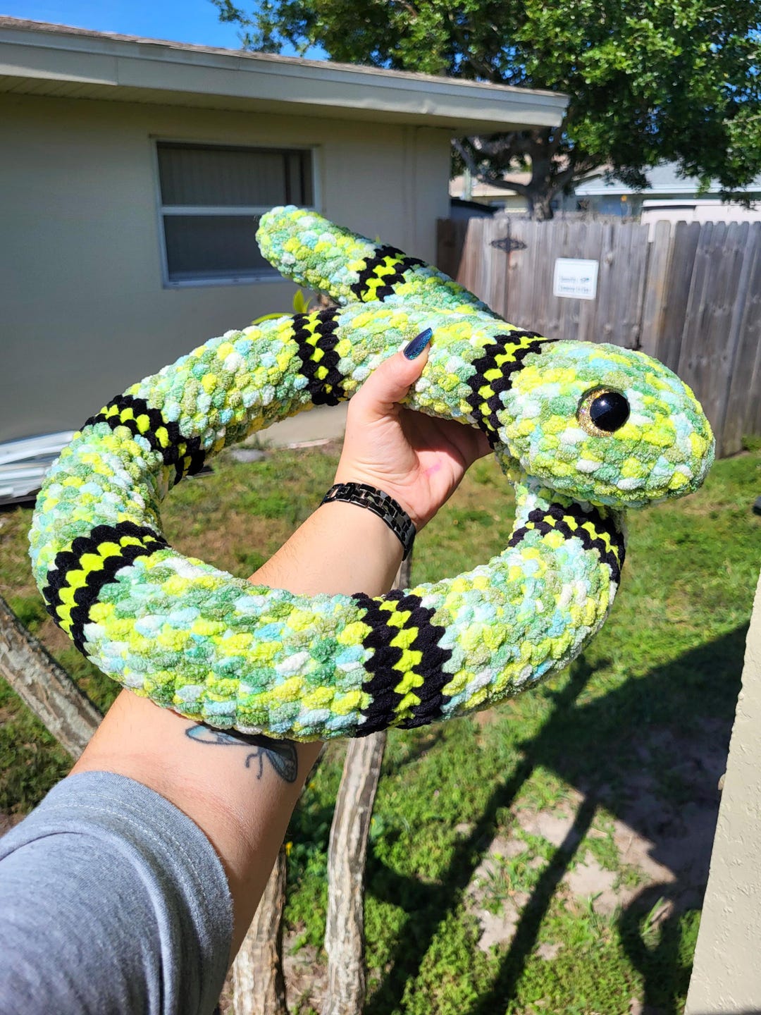 Handmade Crochet Snake - Etsy