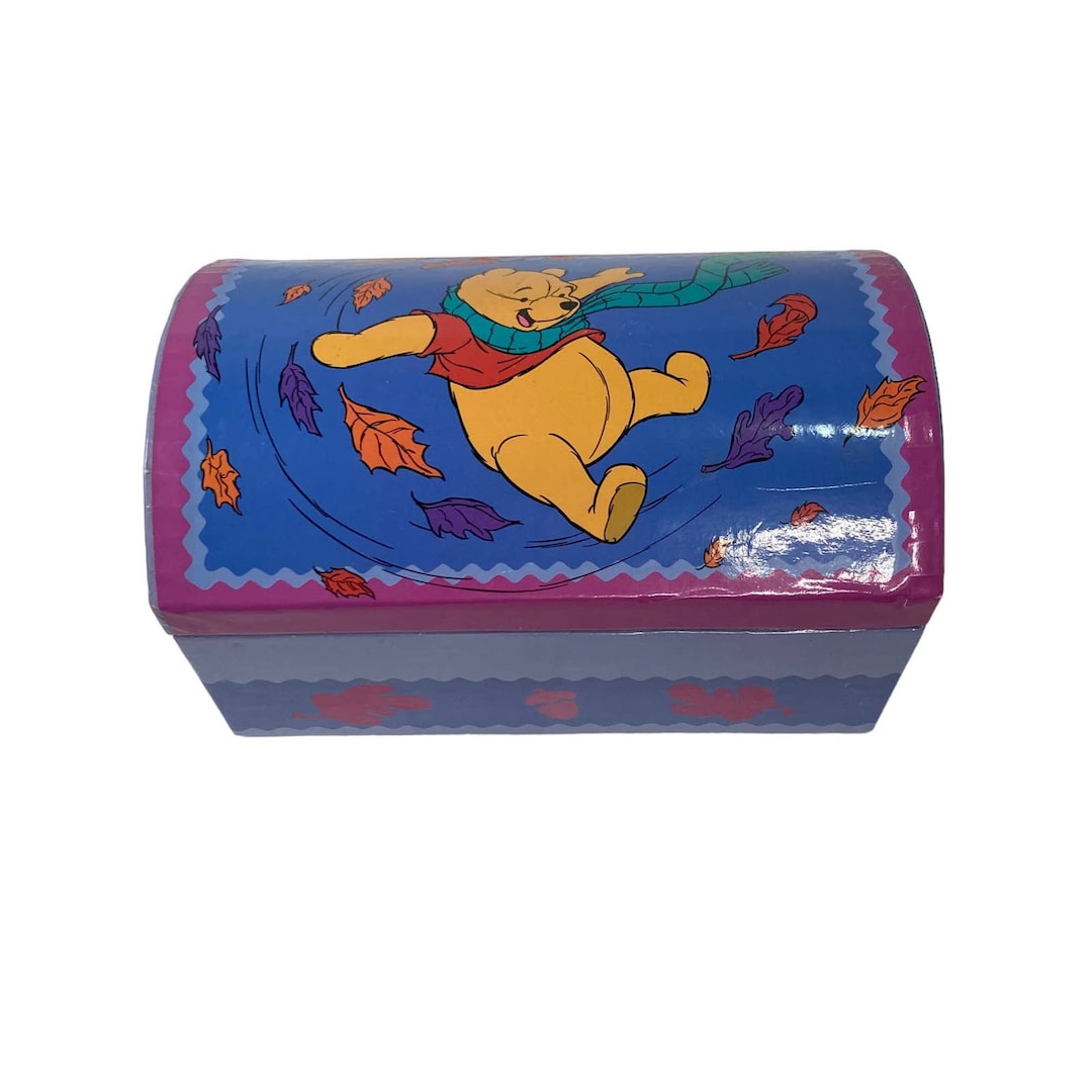 Vintage Disney Winnie the Pooh Purple Jewelry Box - Etsy