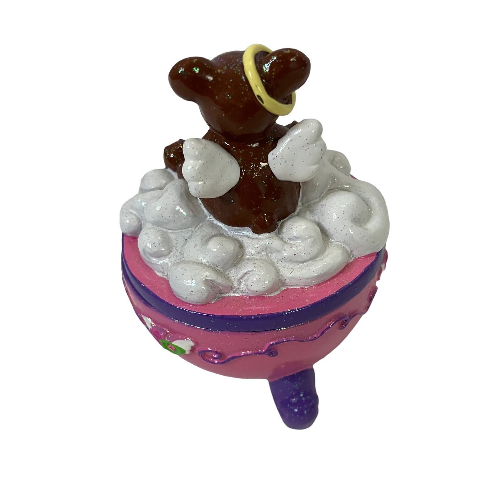 Vintage 2006 Y2K Claire's Angel Bear Pink Trinket Box - Etsy
