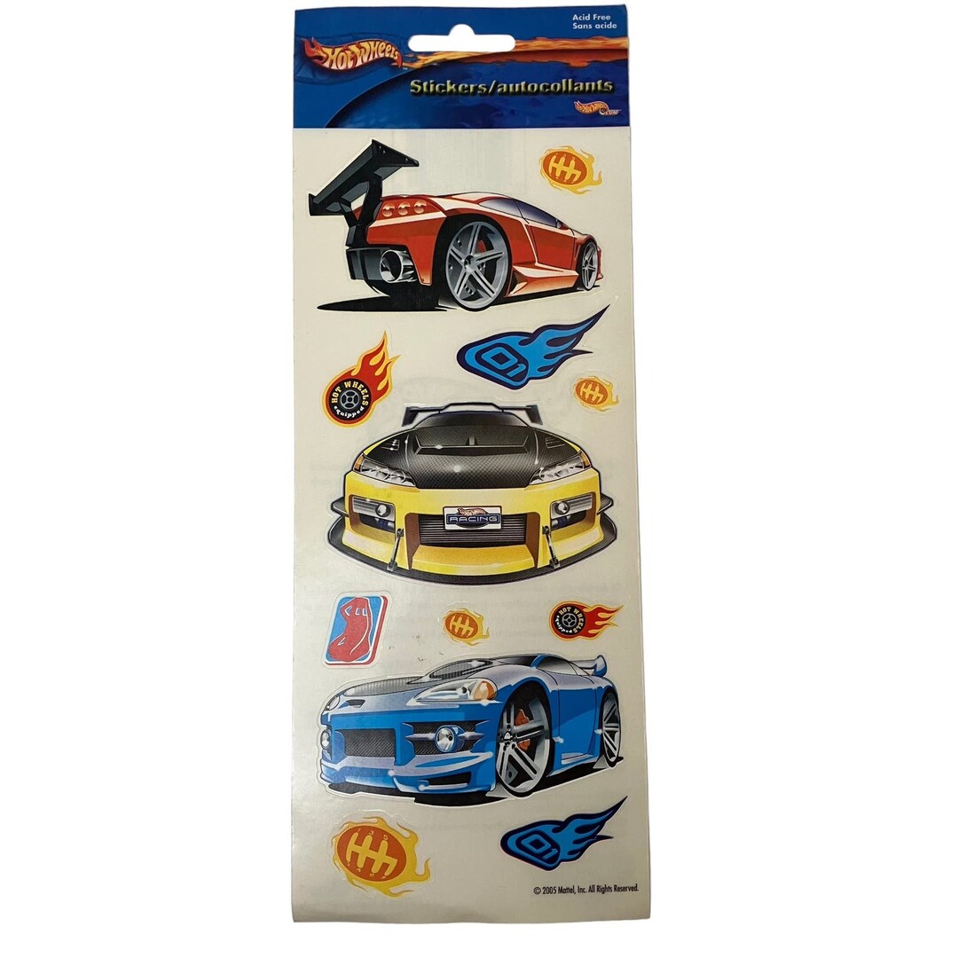 Vintage Y2K Sandylion Hot Wheels Sticker Sheet - Etsy