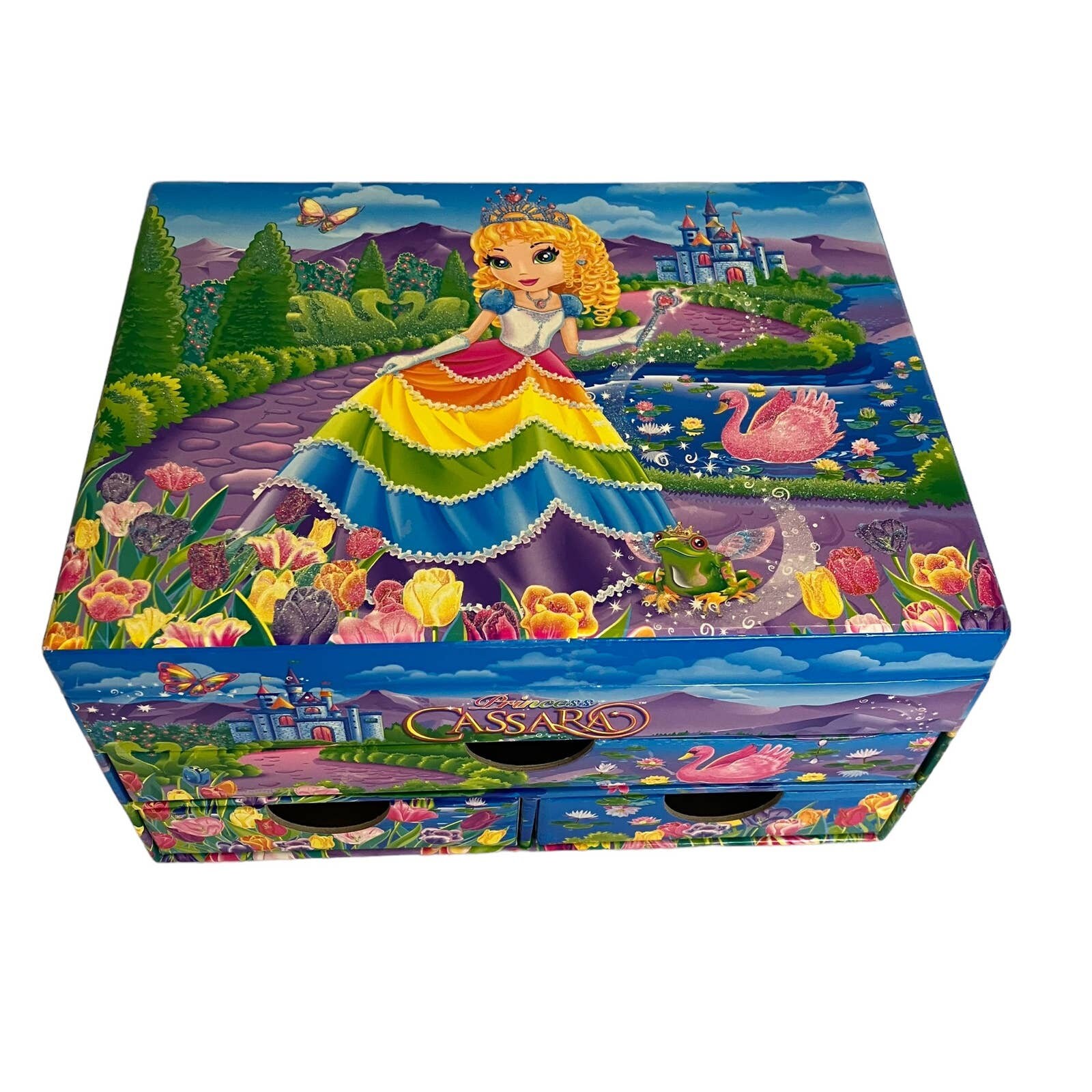 Vintage 2000's Lisa Frank Glitter Princess Cassara Mirrored Stationary ...