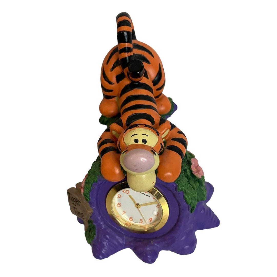 Vintage Disney Winnie the Pooh It's Tigger Time Miniature Clock ...
