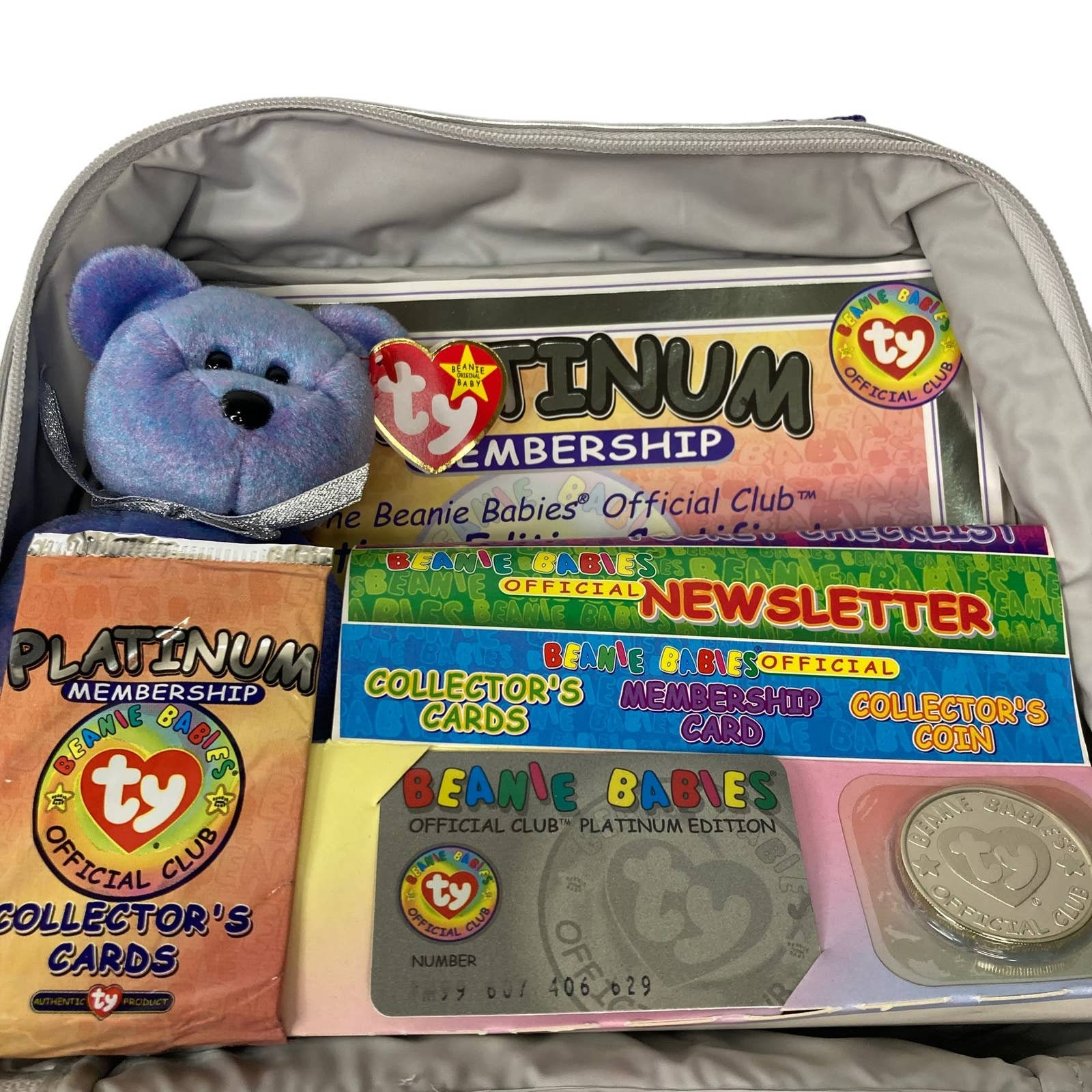 Vintage 1999 Beanie Babies Platinum Membership Kit - Etsy