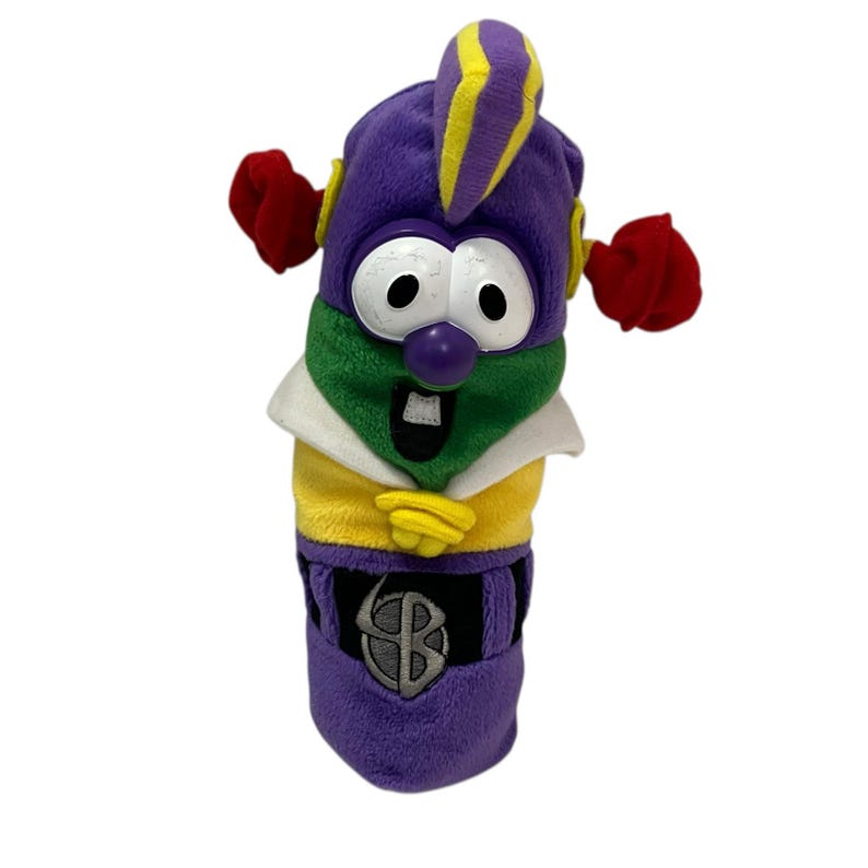 Vintage 90's Veggie Tales Larry Boy Cucumber Bean Bag Plush - Etsy