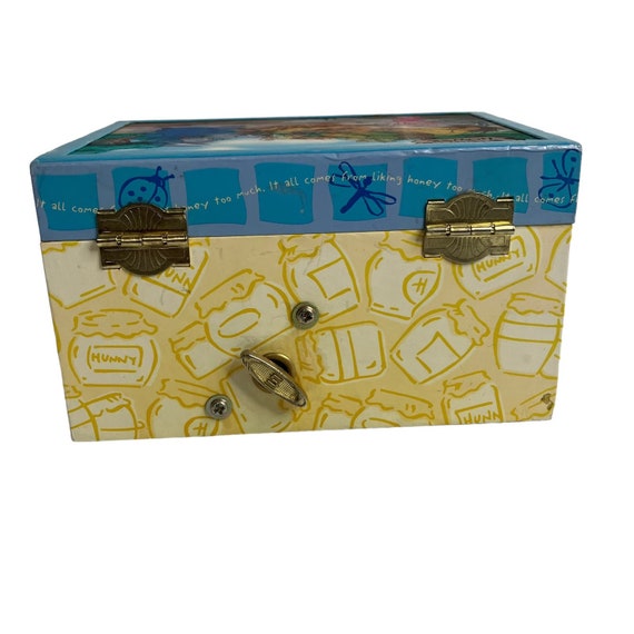 Vintage Disney Winnie the Pooh Lenticular Jewelry Box - Gem