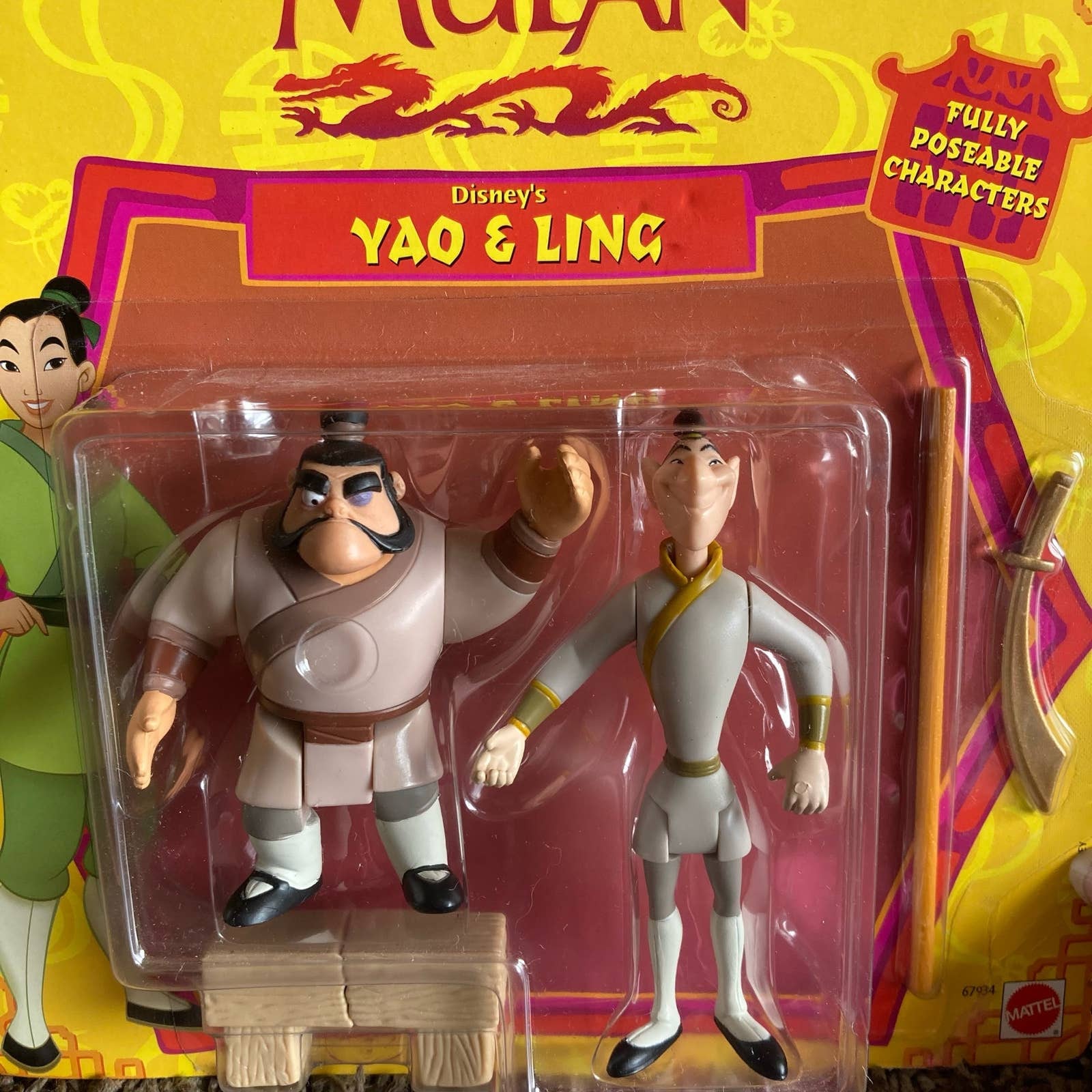 Vintage 1998 Disney Mulan Yao & Ling Action Figures Sealed - Etsy