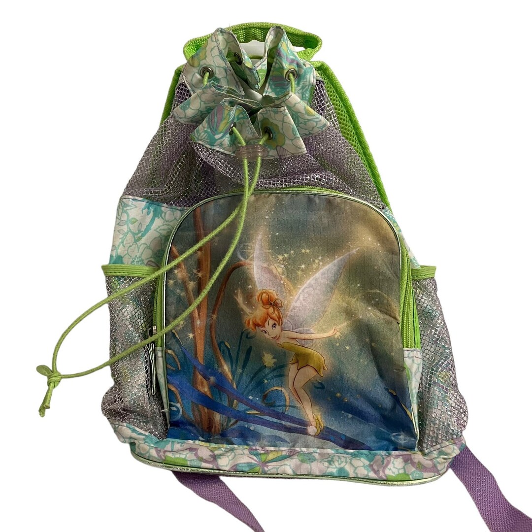 Vintage 2000's Disney Store Tinkerbell Mesh Mini Backpack - Etsy