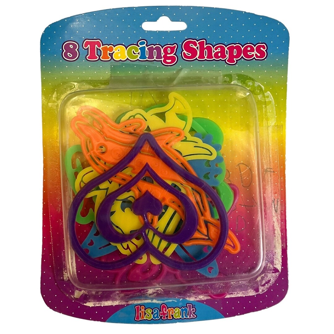 Vintage Y2K Lisa Frank Tracing Shapes Stencil Set - Etsy